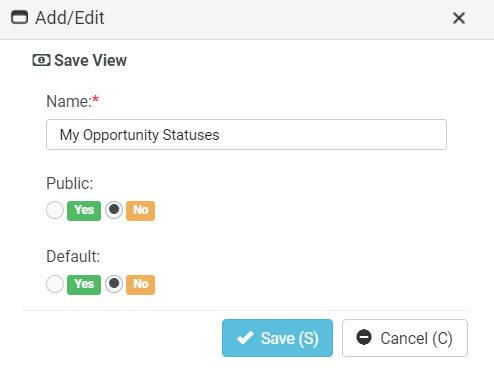 Opportunity Statuses